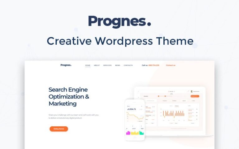 Prognes - Consulting Multipurpose Clean WordPress Elementor Theme - Template Witch