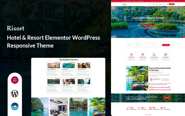 Risort - Hotel & Resort Elementor WordPress Theme - Template Witch