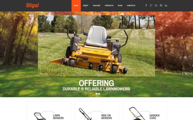 Landscape Design Responsive WordPress Theme - Template Witch