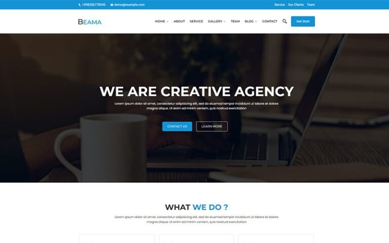 Beama - Agency Business WordPress Theme - Template Witch