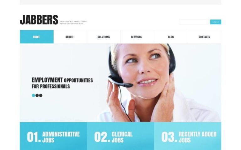 Recruiting Company WordPress Theme - Template Witch