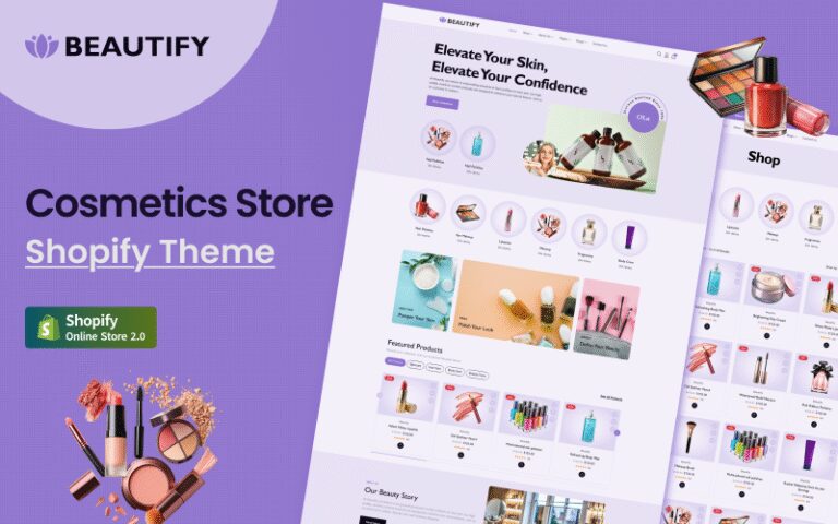Beautify - Skin Care & Cosmetics Store Shopify Theme - Template Witch