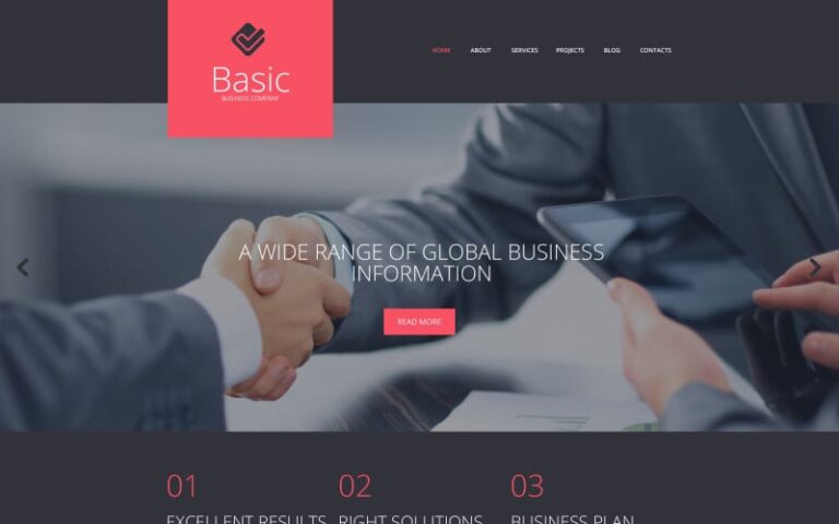 Business & Services Responsive WordPress Theme - Template Witch