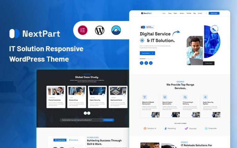 Nextpart - IT Solution WordPress Theme - Template Witch