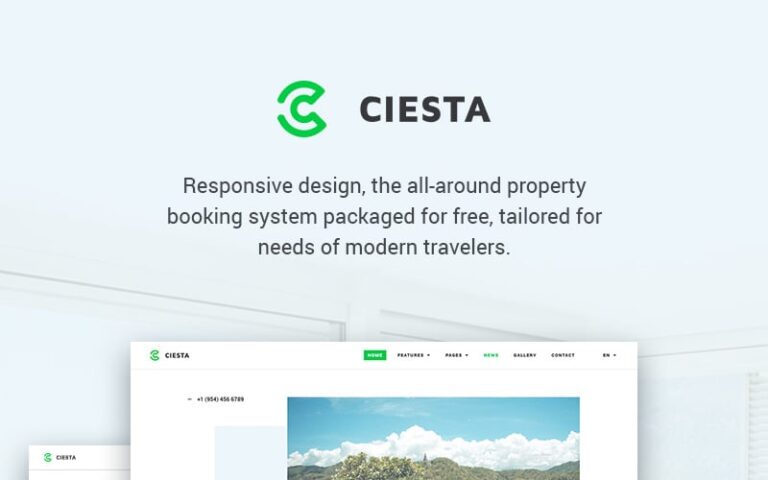 Resort Elementor WordPress Theme - Ciesta - Template Witch