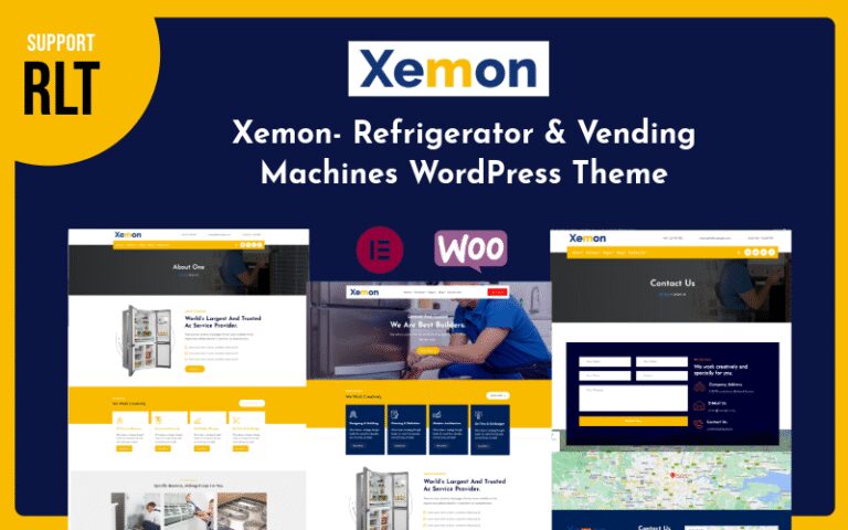 Xemon- Refrigerator & Vending Machines WordPress Theme - Template Witch