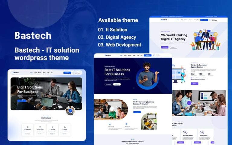 Bastech - IT Solution WordPress Theme - Template Witch