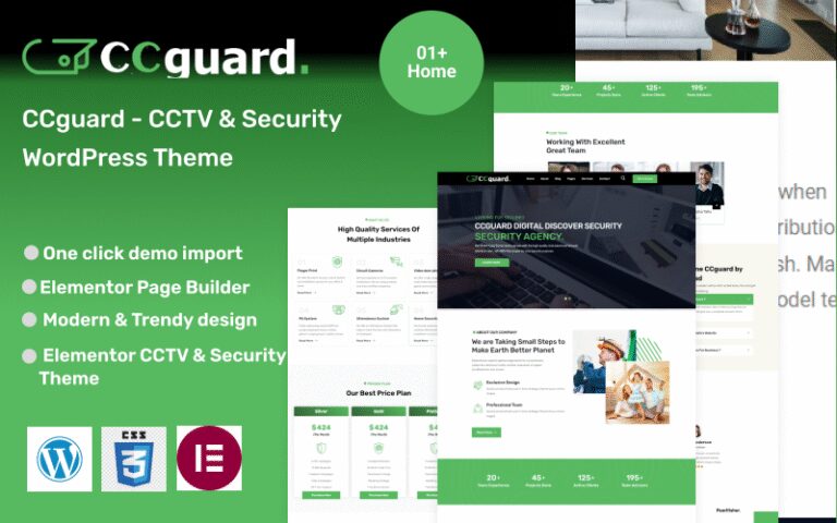 ccguard - CCTV & Security WordPress Theme - Template Witch