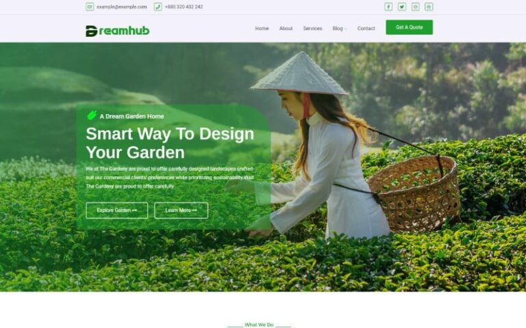 Gardening and Landscaping WordPress Theme - Template Witch