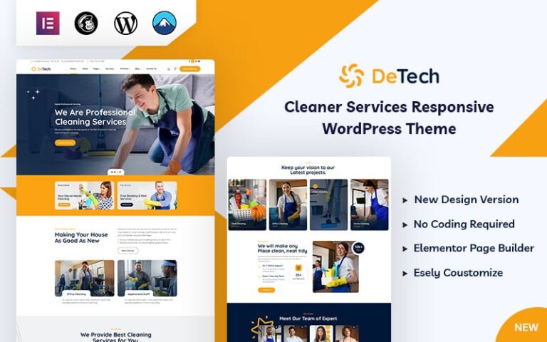 Detech - Cleaner WordPress Theme - Template Witch