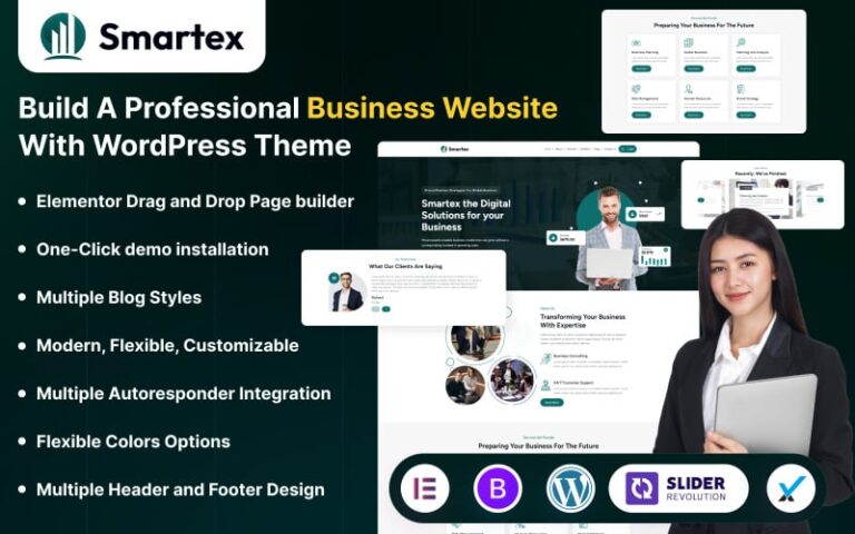 Smartex - Business WordPress Theme - Template Witch