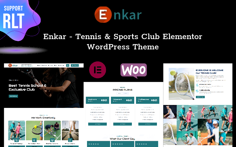 Enkar – Tennis- und Sportclub-Elementor-WordPress-Theme - Template Witch