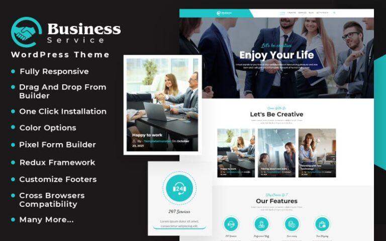 Business Services WordPress Theme - Template Witch