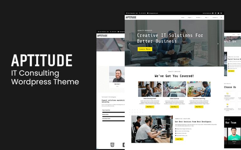 Aptitude - IT Services And Technology Wordpress Theme - Template Witch