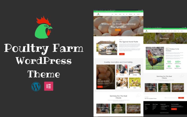 Poultry Farm Elementor WordPress Theme - Template Witch