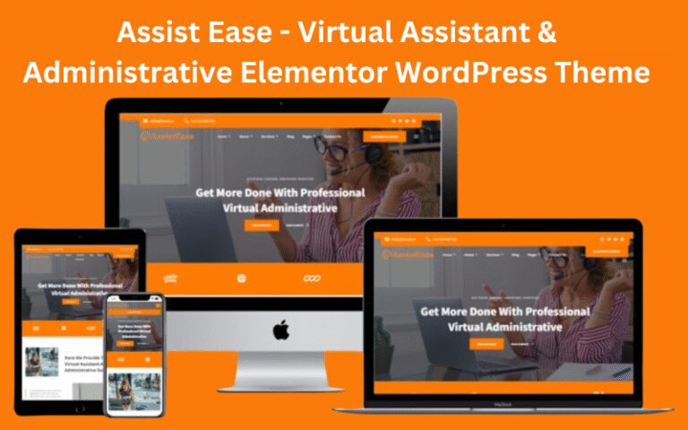 Assist Ease - Virtual Assistant & Administrative Elementor WordPress Theme - Template Witch