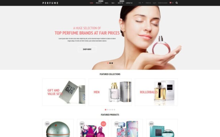 Fragrance Store Shopify Theme - Template Witch