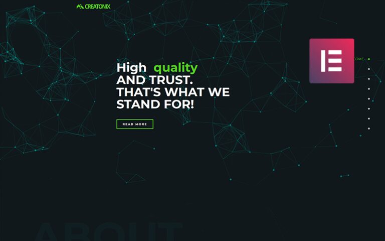 Creatonix - Landing Page WordPress Elementor Theme - Template Witch
