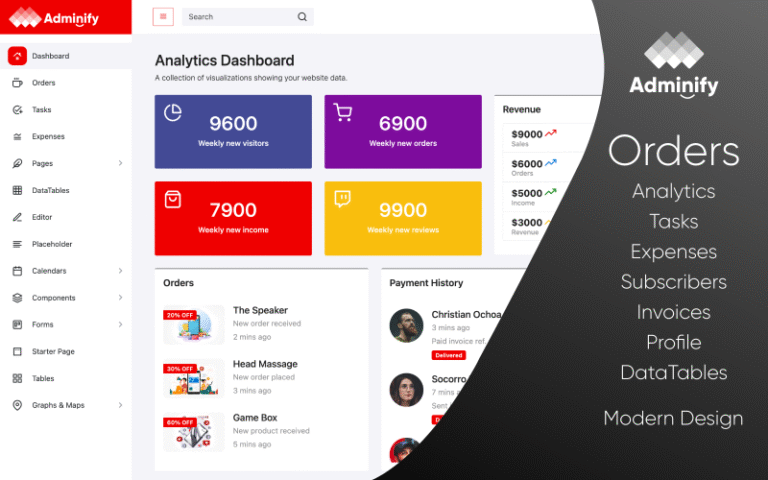 Adminify - Bootstrap 5 Admin Template - Template Witch