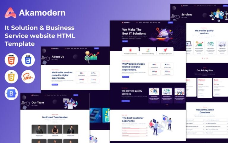 Akamodern - IT Solution & Multi-Purpose HTML5 Template - Template Witch