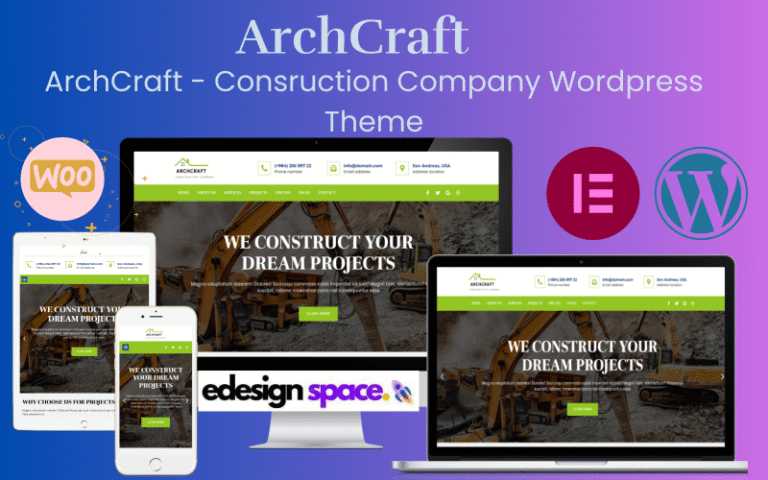 ArchCraft - Construction Company Wordpress Theme - Template Witch