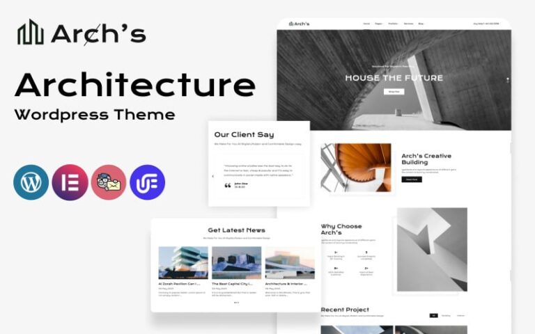 Arch's - Architecture Construction WordPress Theme - Template Witch