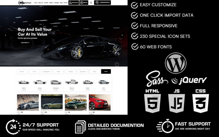 Autocar - Car Posting & Car Dealership WooCommerce WordPress Theme ...