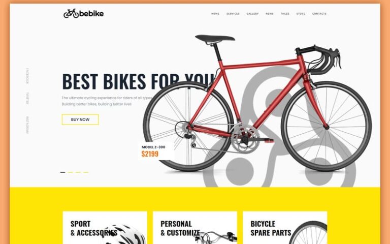 Bebike - Sport Bicycle Store HTML Template - Template Witch