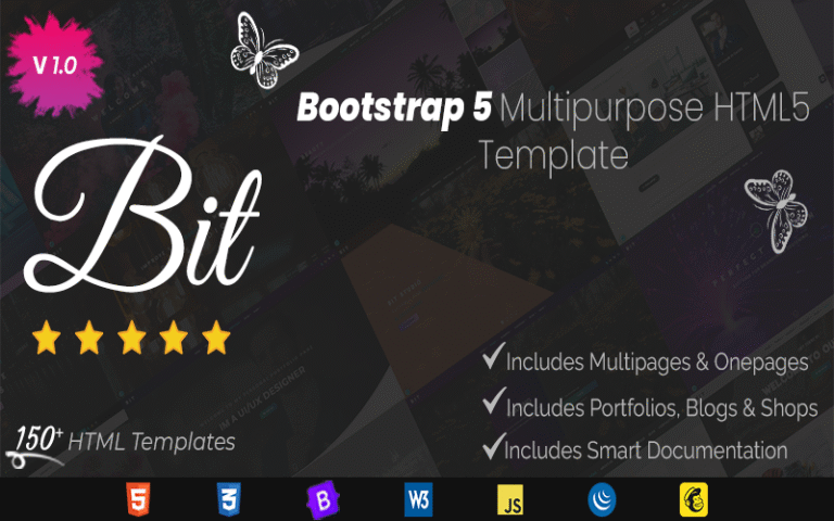 Bit - Multipurpose Business Services HTML Website Template - Template Witch
