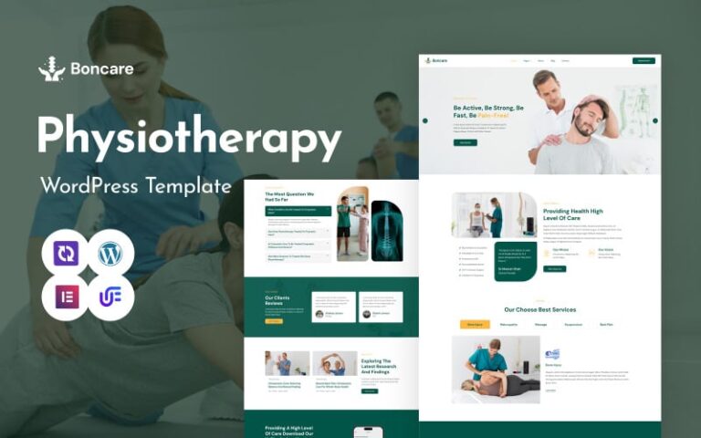 Boncare - Physiotherapy And Physical Therapy WordPress Elementor Theme - Template Witch