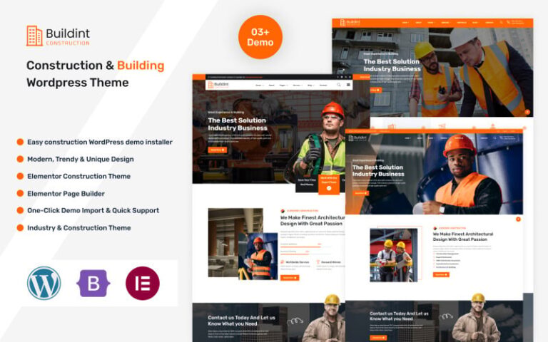 Buildint-Construction & Building WordPress Theme - Template Witch