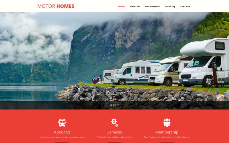 Camping Responsive Website Template - Template Witch