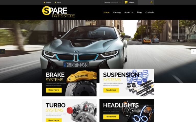 Car Spares VirtueMart Template - Template Witch
