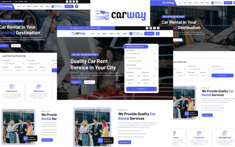 Carway - Car Rental HTML5 Template - Template Witch