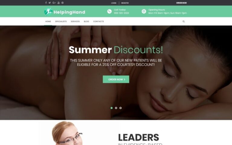 Chiropractor & Physical Rehabilitation WordPress Theme - Template Witch