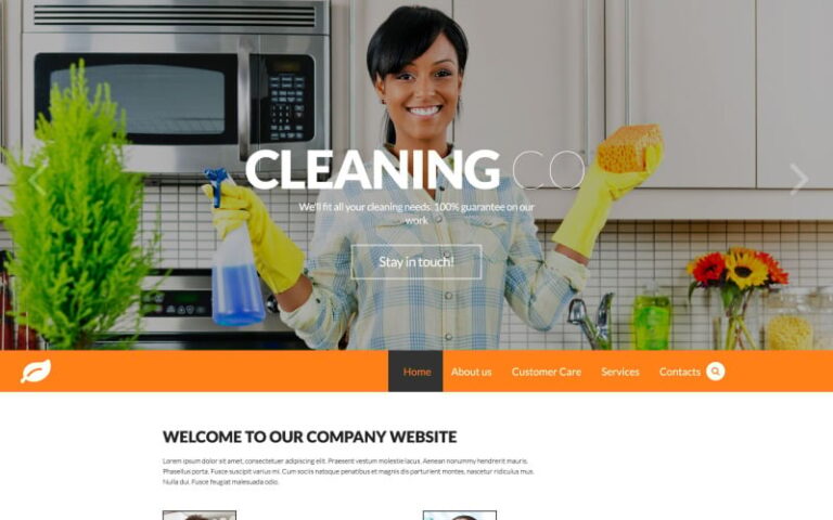 Cleaning Responsive Website Template - Template Witch