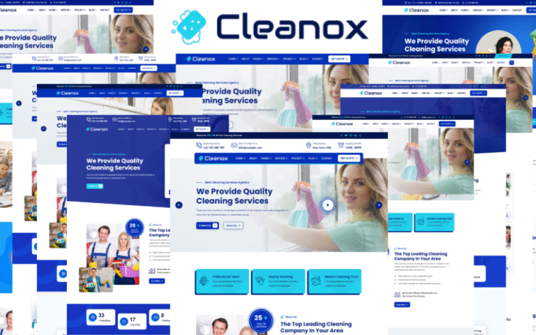 Cleanox - Cleaning Services HTML5 Template - Template Witch