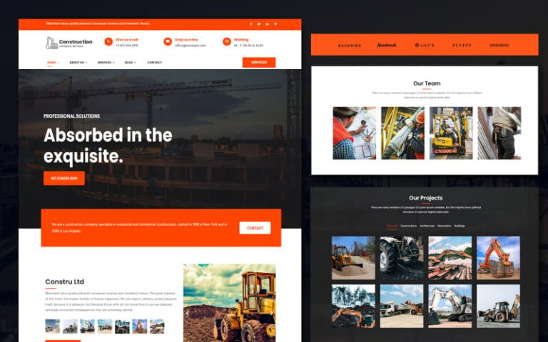 Constru - Construction, Building Industry Joomla 5 Template - Template Witch