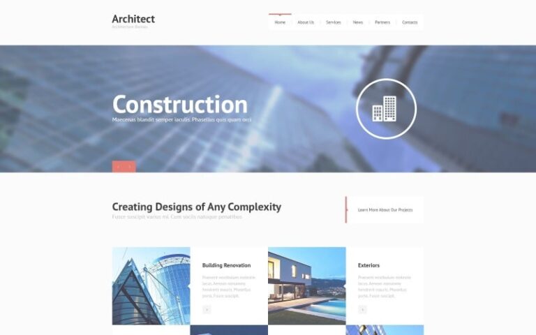 Construction Company Responsive Joomla Template - Template Witch