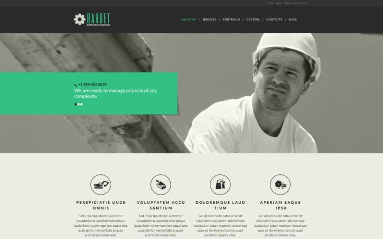Construction Company WordPress Theme - Template Witch