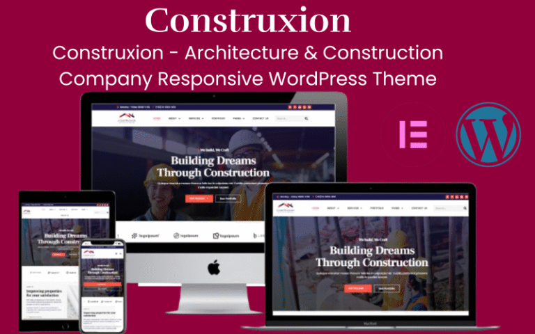 Construxion - Construction & Architecture Company Responsive WordPress Theme - Template Witch