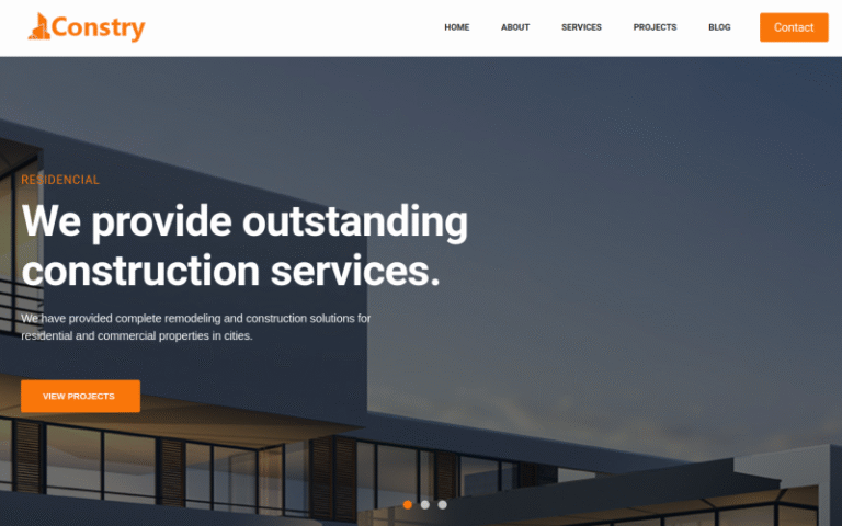 Constry - Responsive Construction HTML Template - Template Witch