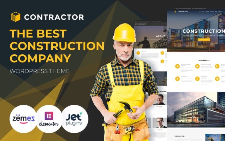 Contractor - Architecture & Construction Company WordPress Elementor - Template Witch