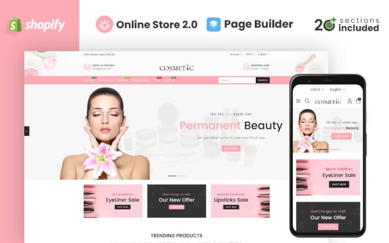 Cosmetics Store Shopify Theme - Template Witch