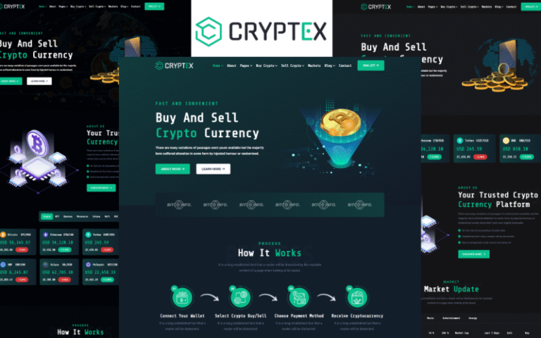 Cryptex - Crypto Exchange HTML5 Template - Template Witch