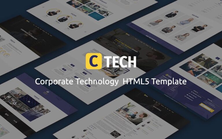 CTECH - Corporate Technology HTML5 Website Template - Template Witch