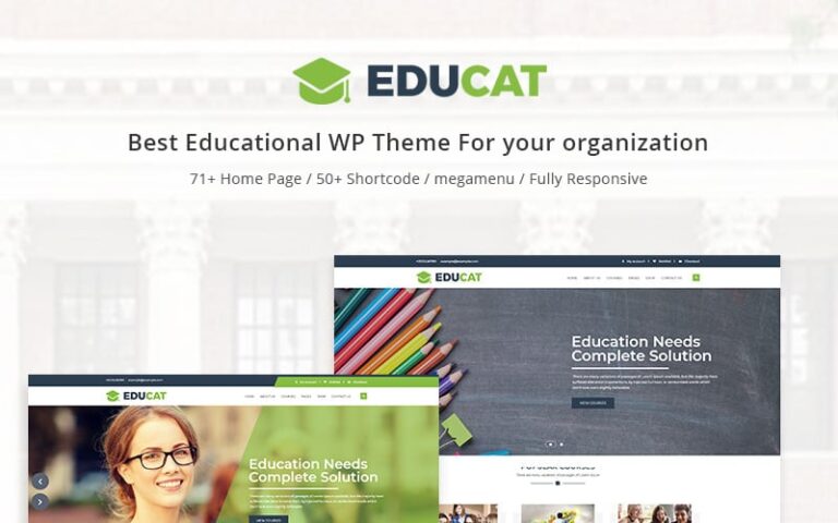 Educat - Education WordPress Theme - Template Witch