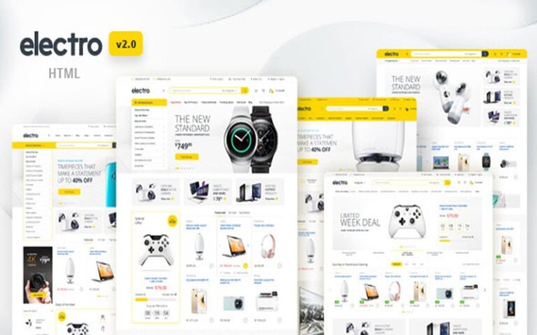 Electro - Electronics eCommerce HTML Template - Template Witch