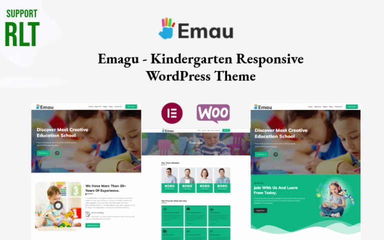 Emagu - Kindergarten Education Elementor WordPress Theme - Template Witch