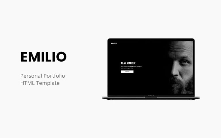 Emilio - Premium Personal Portfolio Template - Template Witch
